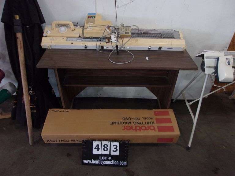 BROTHER KNITTING MACHINE MODEL KH-890 WITH 1 SHELF DESK - Bentley ...