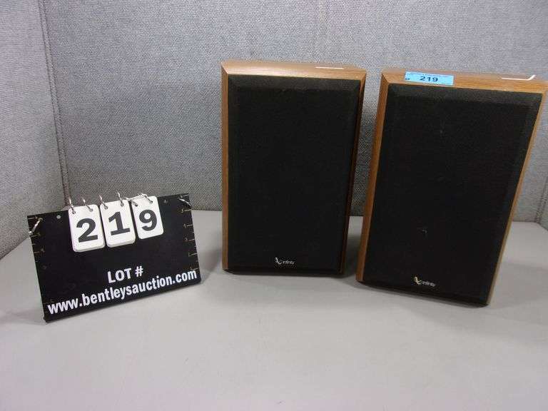 OAK CASED INFINITY REFERENCE ONE BOOKSHELF SPEAKERS (2X MONEY ...