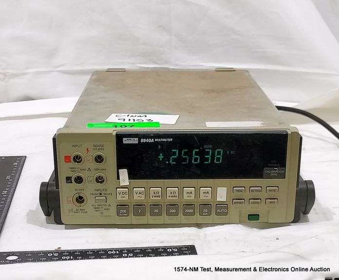 FLUKE 8840A MULTIMETER - Bentley & Associates, LLC