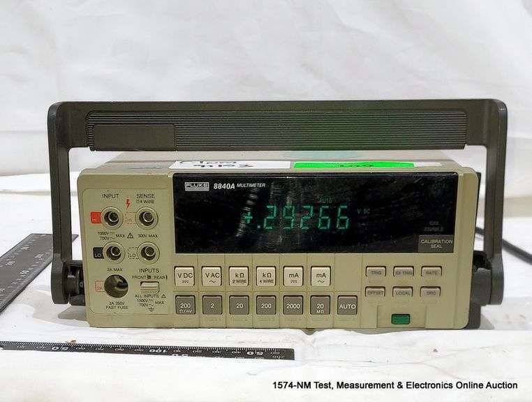 FLUKE 8840A MULTIMETER - Bentley & Associates, LLC