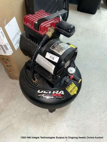 THOMAS ULTRA AIR PAC COMPRESSOR - Bentley & Associates, LLC