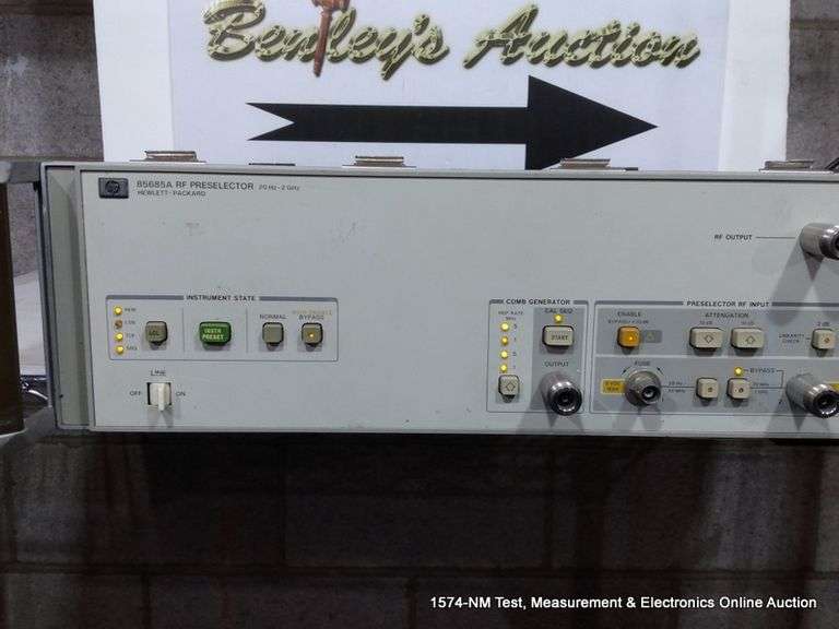 HP 85685A RF PRESELECTOR - Bentley & Associates, LLC
