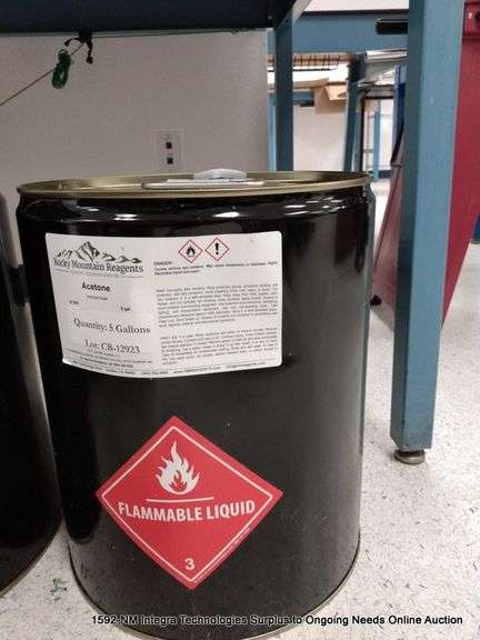 ROCKY MOUNTAIN REAGENTS ACETONE TECHNICAL GRADE, 5 GAL. - Bentley ...