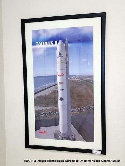 ORBITAL TAURUS II ROCKET FRAMED PRINT - Bentley & Associates, LLC