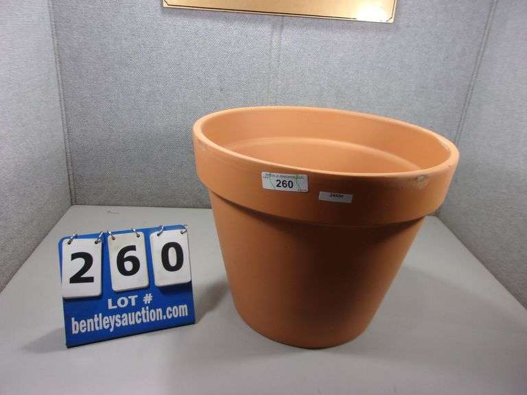 DEROMA LARGE CLAY FLOWR POT - Bentley & Associates, LLC