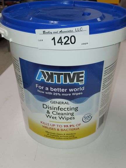 AKTIVE DISINFECTANT WIPES - Bentley & Associates, LLC