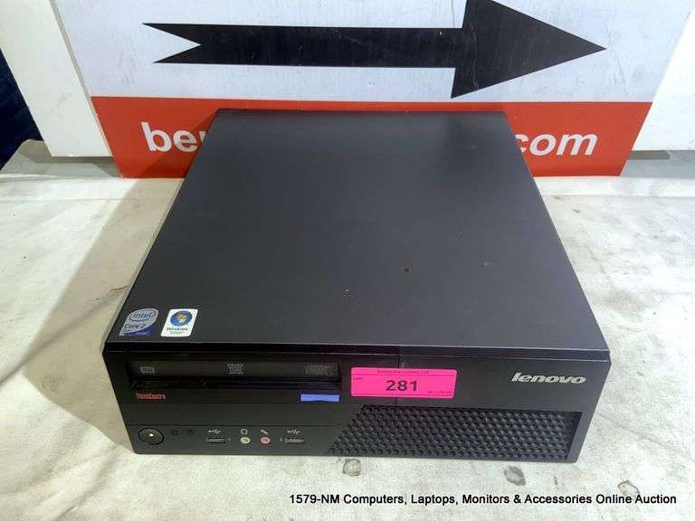 LENOVO THINKCENTRE CORE 2 DUO DESKTOP COMPUTER - MISSING PARTS, NO ...