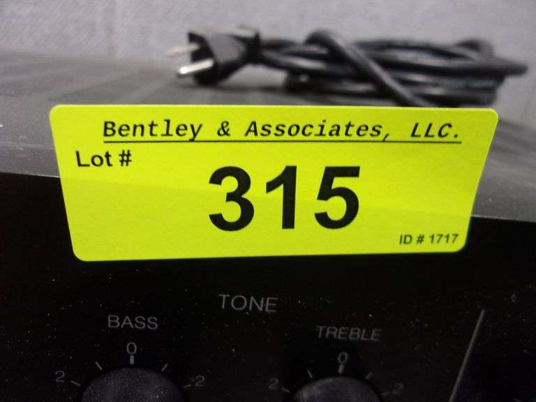 TOA 500 SERIES AMPLIFIER A-512A - Bentley & Associates, LLC