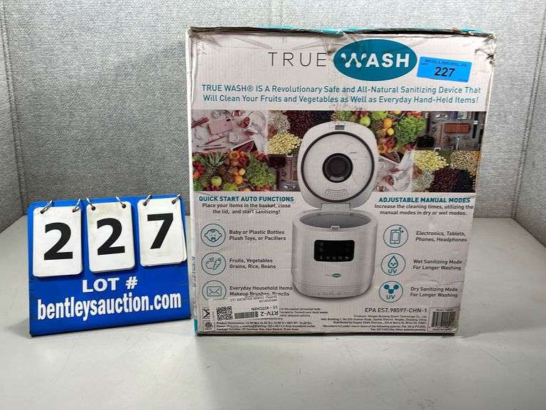 TRUE WASH UV + ACTIVATED OXYGEN STERILIZING DEVICE - Bentley ...