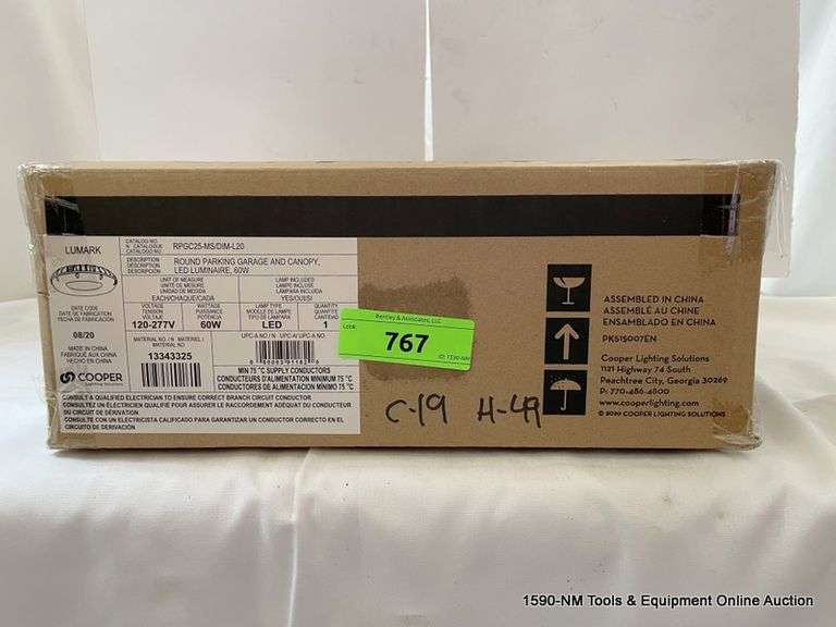 COOPER LIGHTING SOLUTIONS ROUND PARKING GARAGE & CANOPY LED LUMINAIRE ...