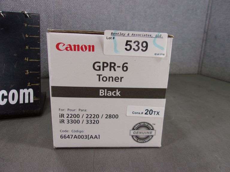 CANON GPR-6 TONER-BLACK - Bentley & Associates, LLC
