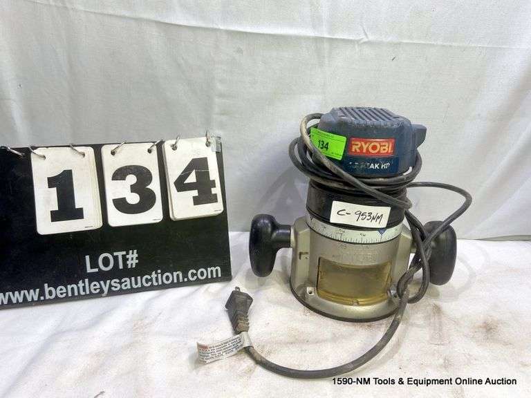 RYOBI ROUTER 120V MODEL# R1801M1 - Bentley & Associates, LLC