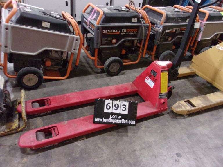 RED DAYTON 5500 LB. PALLET JACK - Bentley & Associates, LLC