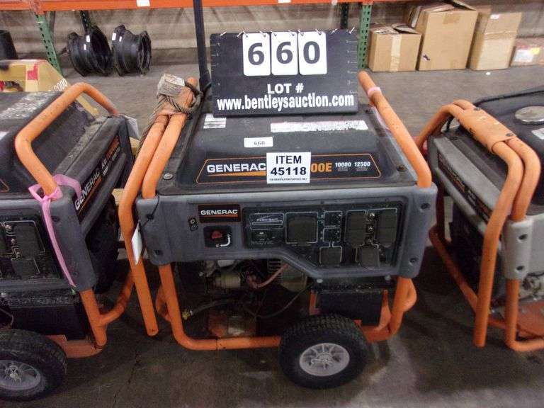 GENERAL XG10000E PORTABLE GENERATOR - Bentley & Associates, LLC