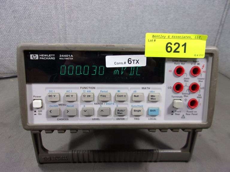 HP 34401A MULTIMETER DIGITAL MULTIMETER - Bentley & Associates, LLC