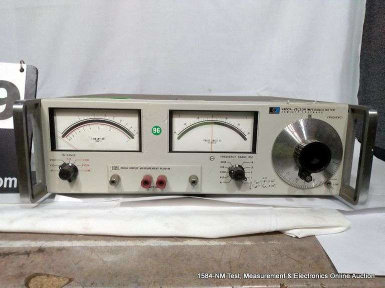 HP 4800A VECTOR IMPEDANCE METER - Bentley & Associates, LLC