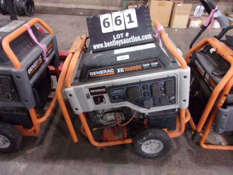 GENERAC XG10000E PORTABLE GENERATOR - Bentley & Associates, LLC
