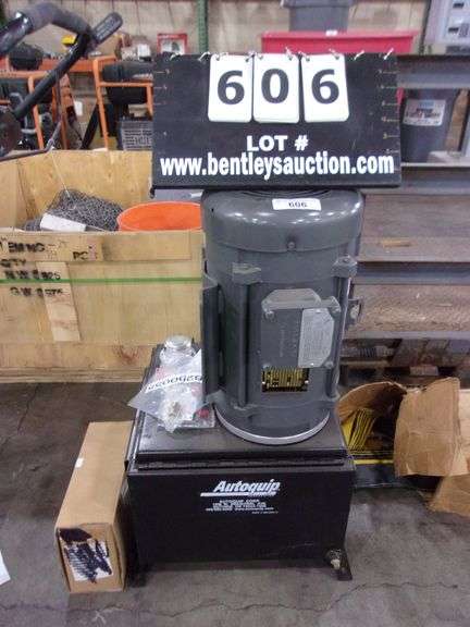 AUTOQUIP 3 HP ELECTRIC HYDRAULIC MACHINE PUMP / CIRCULATOR - Bentley ...