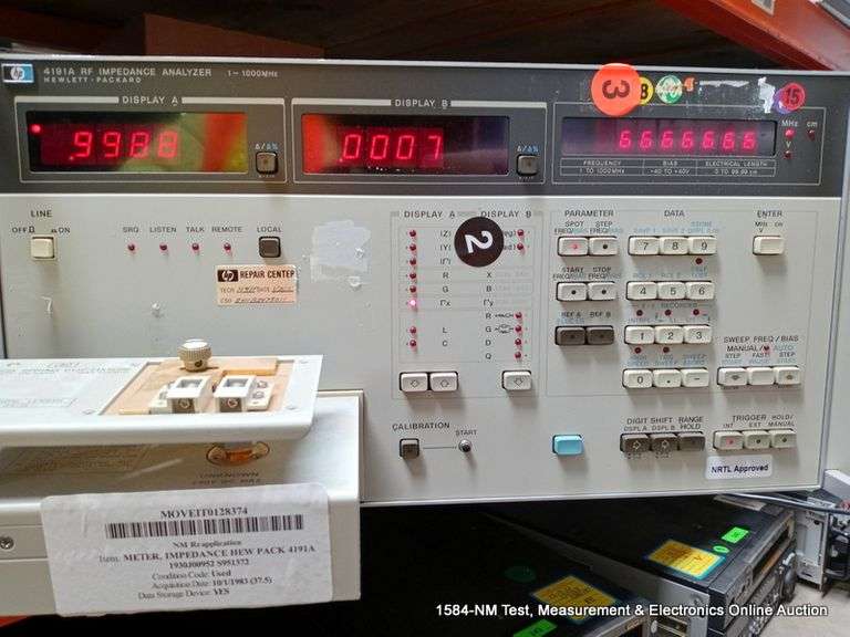 HP 4191A RF IMPEDANCE ANALYZER - Bentley & Associates, LLC