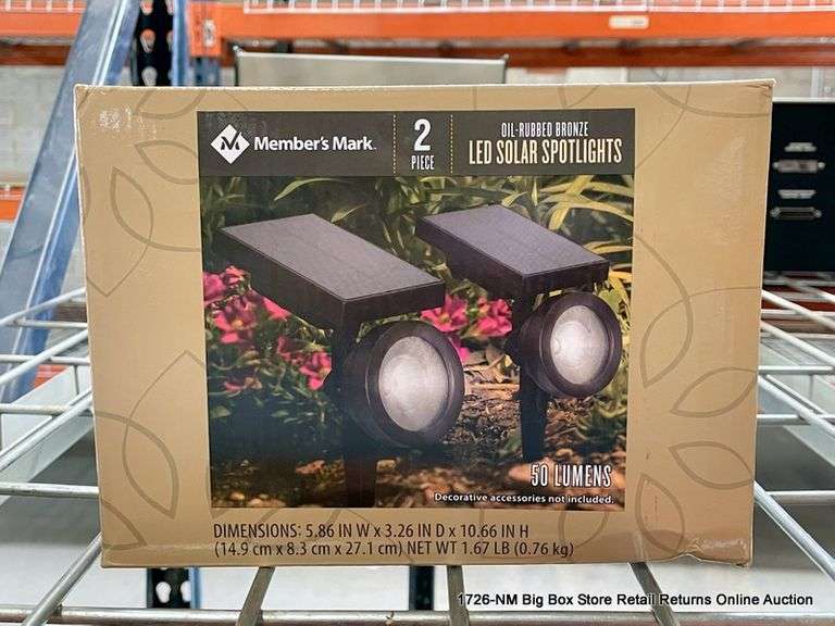 MEMBER'S MARK LED SOLAR SPOTLIGHTS - 50 LUMENS - Bentley & Associates, LLC