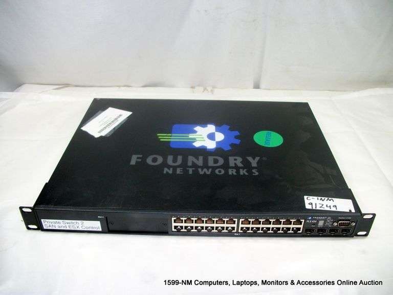 FOUNDRY NETWORKS FLS 624 SWITCH - MISSING PARTS - NO POWER CORD - AS IS ...