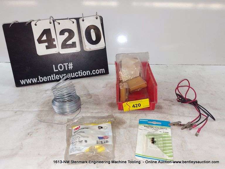 BIN: ASSORTED ELECTRICAL CONNECTORS & WIRE - Bentley & Associates, LLC