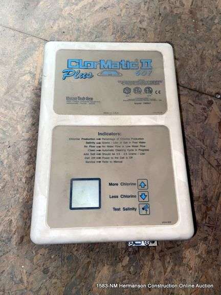 CLOR-MATIC 2 CM601 CLORINE CONTROLLER - Bentley & Associates, LLC