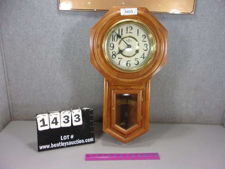 DEA WALL REGULATOR CLOCK 8-DAY TIME/STRIKE - Bentley & Associates, LLC