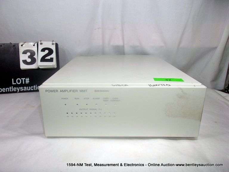 SHIMADZU MMT POWER AMPLIFIER - USED-AS IS - Bentley & Associates, LLC