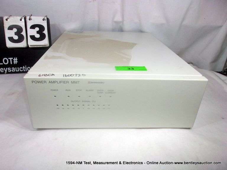 SHIMADZU MMT POWER AMPLIFIER - USED-AS IS - Bentley & Associates, LLC