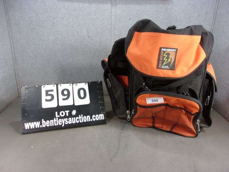 SALISBURY PRO-WEAR ARC FLASH PROTECTION ORANGE/ BLACK BACKPACK ...