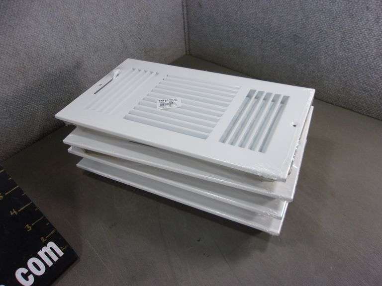LOT: 4 WHITE METAL VENT COVERS - Bentley & Associates, LLC