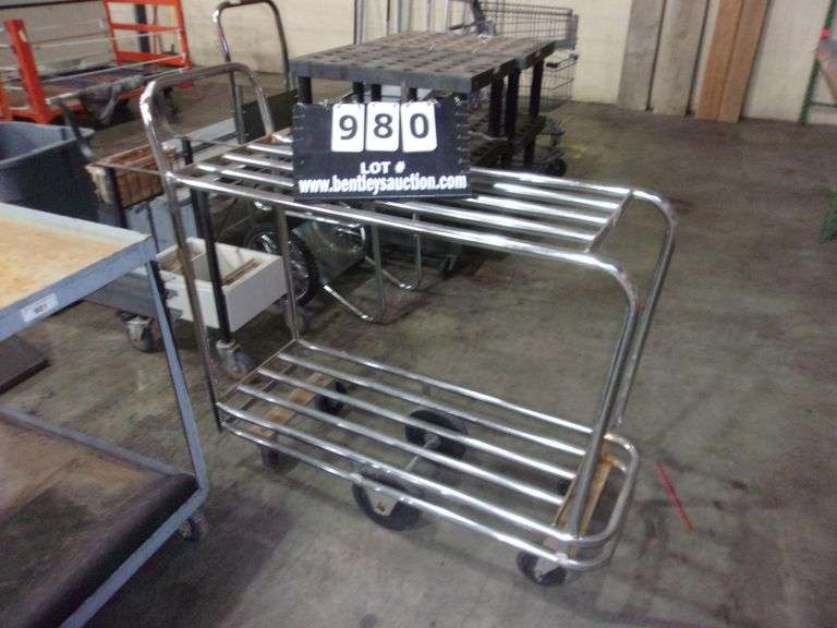 4 WHEEL METAL WORK CART - Bentley & Associates, LLC