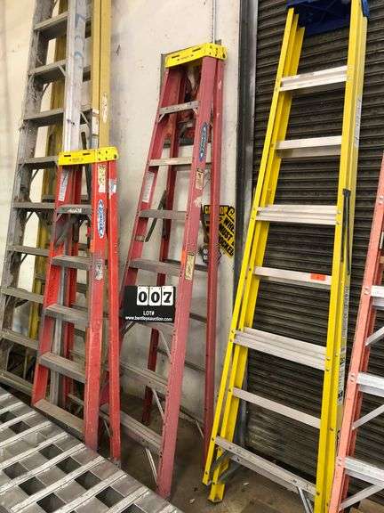 7 STEP LADDER - RED, YELLOW - Bentley & Associates, LLC