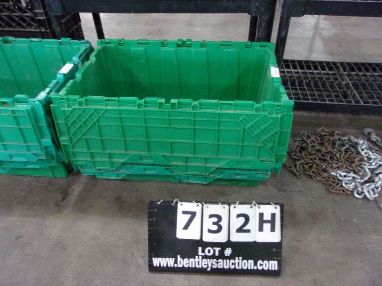 GREEN FLIP LID STORAGE TOTES (2X MONEY) - Bentley & Associates, LLC