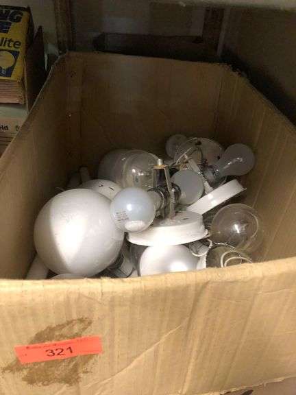 BOX OF LIGHT BULBS AND FIXTURES - Bentley & Associates, LLC