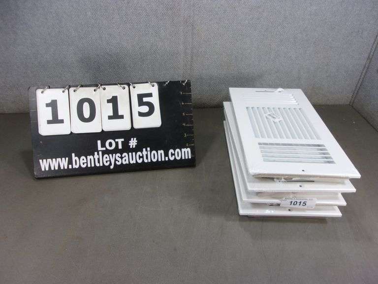 LOT: 4 WHITE METAL VENT COVERS - Bentley & Associates, LLC