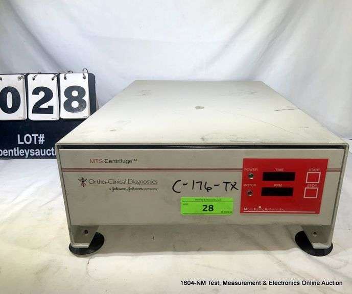ORTHO CLINICAL DIAGNOSTICS MTS CENTRIFUGE - Bentley & Associates, LLC