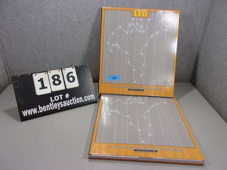 18" WIRE FRAME HALLOWEEN LED GHOST DECORATION - Bentley & Associates, LLC