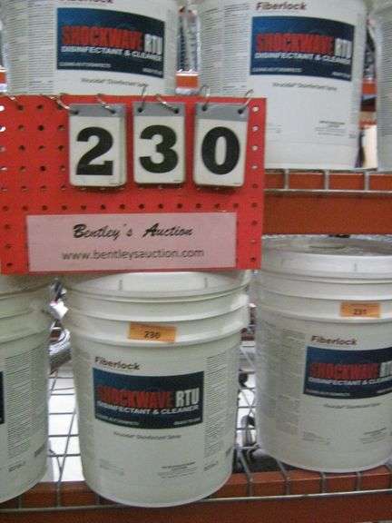 5-GALLON BUCKET: FIBERLOCK SHOCKWAVE RTU DISINFECTANT & CLEANER ...