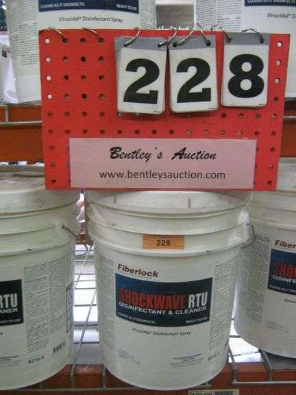 5-GALLON BUCKET: FIBERLOCK SHOCKWAVE RTU DISINFECTANT & CLEANER ...