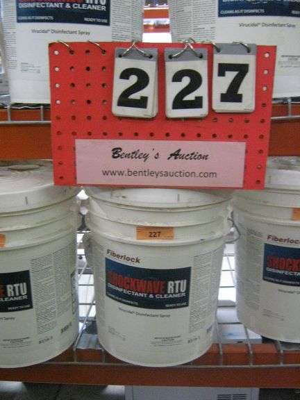 5-GALLON BUCKET: FIBERLOCK SHOCKWAVE RTU DISINFECTANT & CLEANER ...