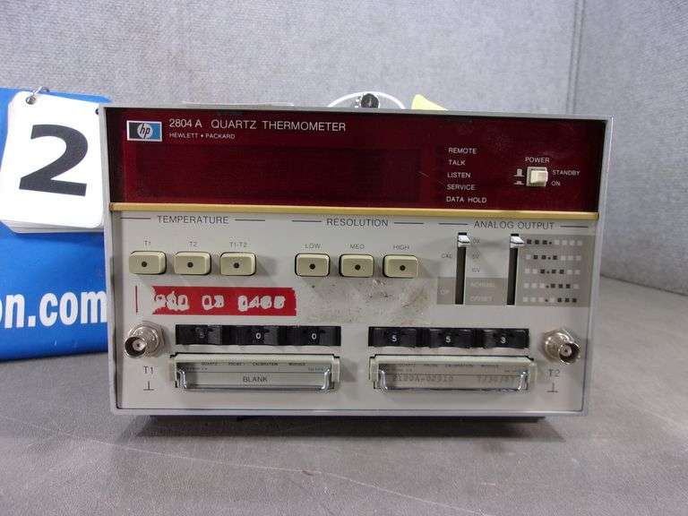 HP 2804A QUARTZ THERMOMETER - Bentley & Associates, LLC