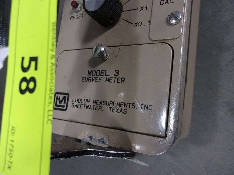 LUDLUM MODEL 3 SURVEY METER - Bentley & Associates, LLC
