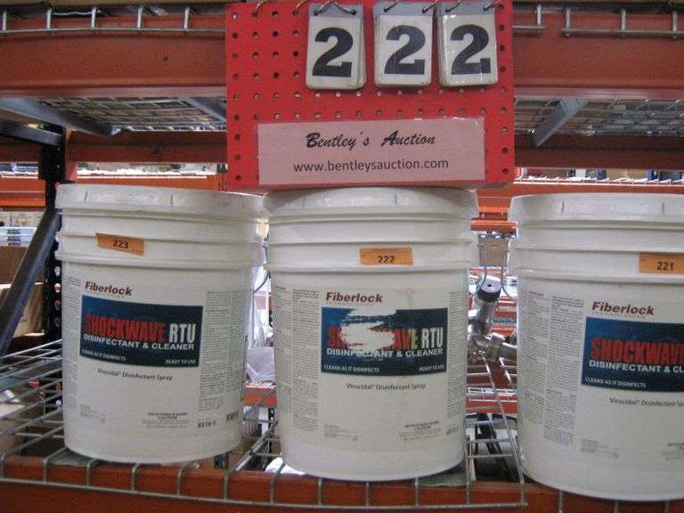 5-GALLON BUCKET: FIBERLOCK SHOCKWAVE RTU DISINFECTANT & CLEANER ...