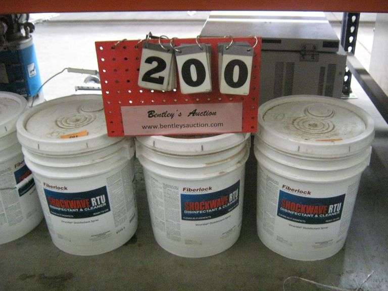 5 GALLON BUCKET: FIBERLOCK SHOCKWAVE RTU DISINFECTANT & CLEANER ...
