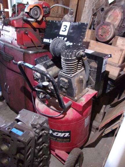 SNAP-ON BR SIGNATURE PORTABLE ELECTRIC VERTICAL AIR COMPRESSOR ...