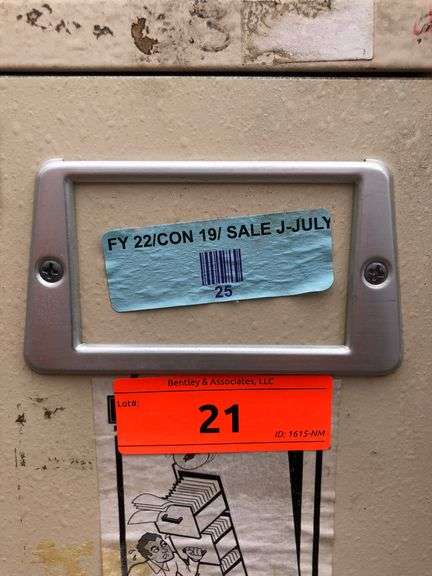 MOSLER 4-DRAWER FIRE PROOF FILE CABINET - NO COMBINATION - Bentley ...