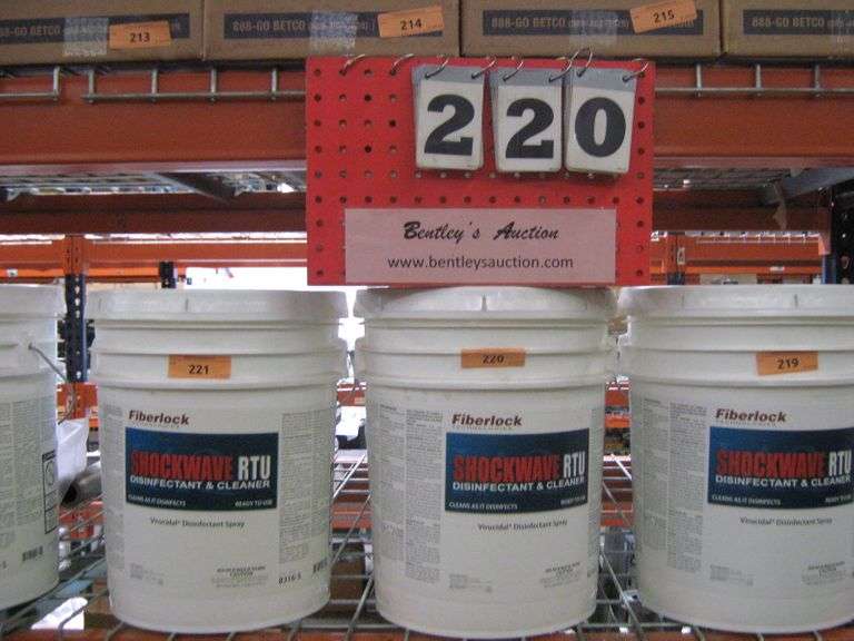 5-GALLON BUCKET: FIBERLOCK SHOCKWAVE RTU DISINFECTANT & CLEANER ...