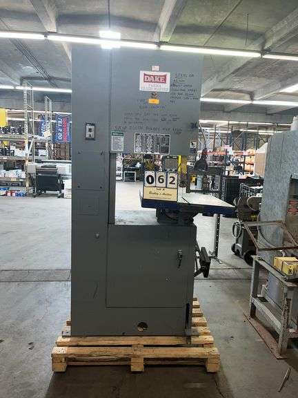 DAKE PARMA TRADE MASTER MODEL # TM BAND SAW - Bentley & Associates, LLC